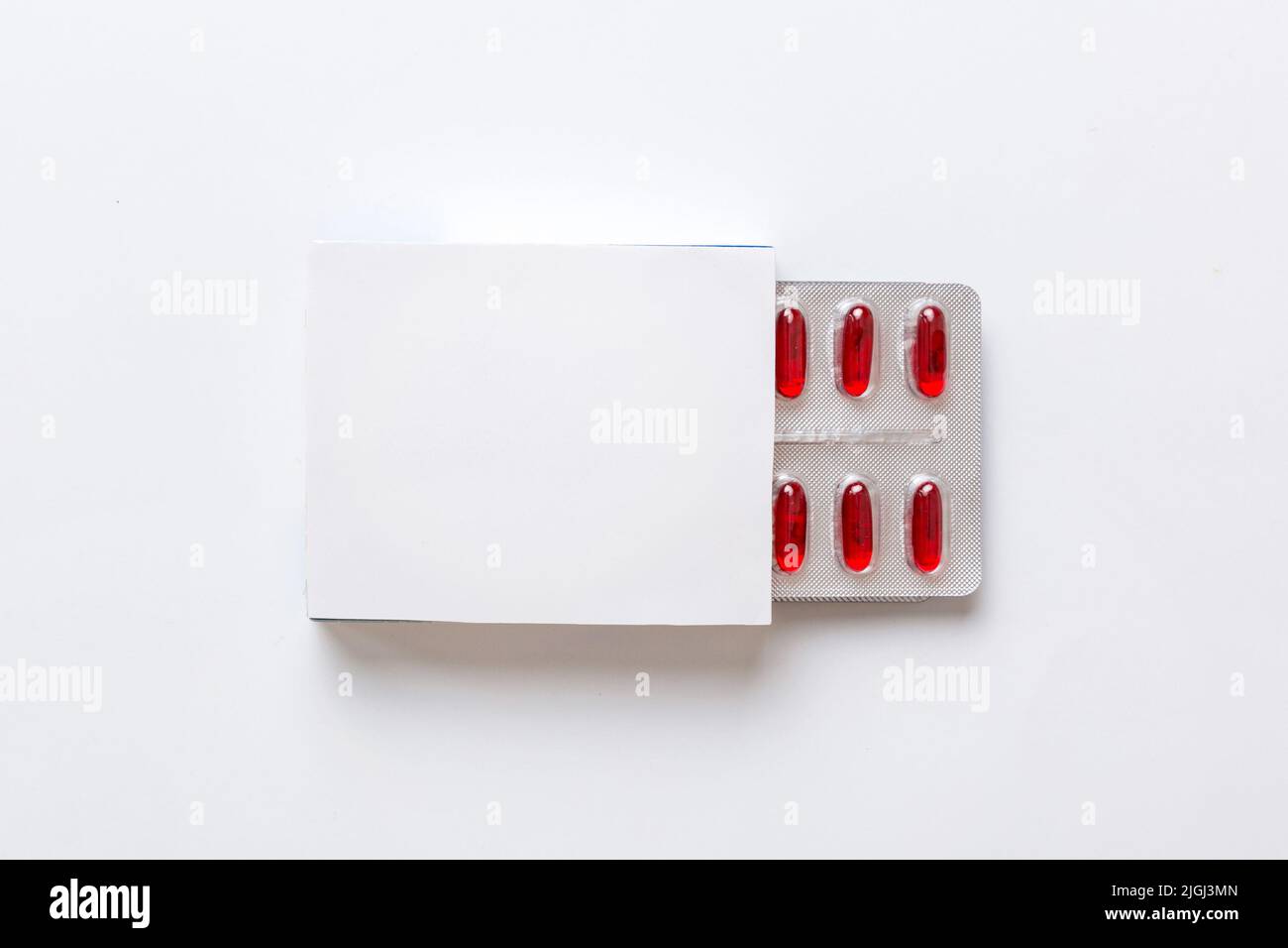 Blank White Product Package Box Mock-up. Open blank medicine drug box ...