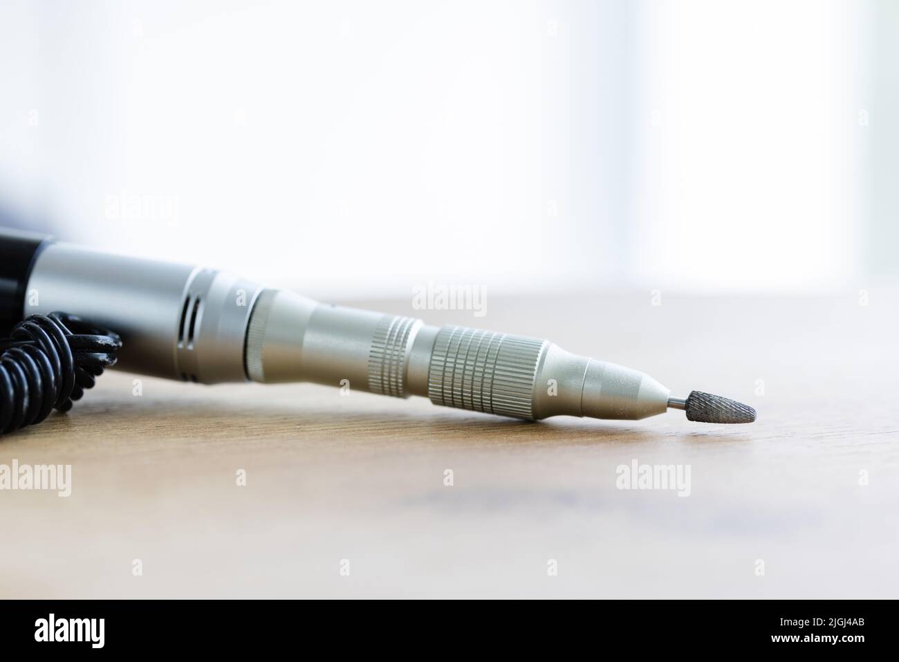 Manicure nail tool, cutter for manicure or fraser. Selective focus ...