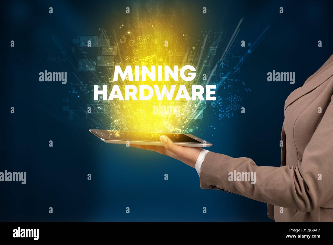 Close-up of a touchscreen with inscription Stock Photo - Alamy