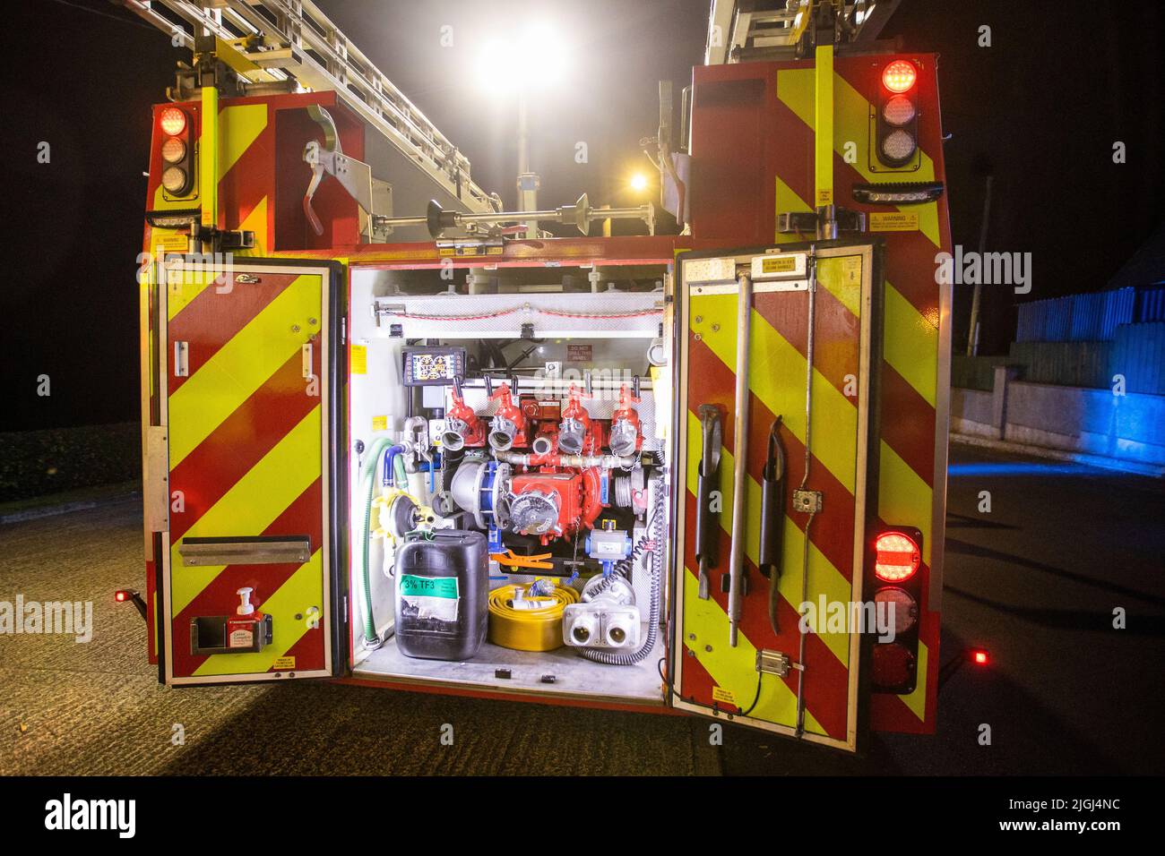 Northern Ireland Fire and Rescue Service (NIFRS) fire unit at ...