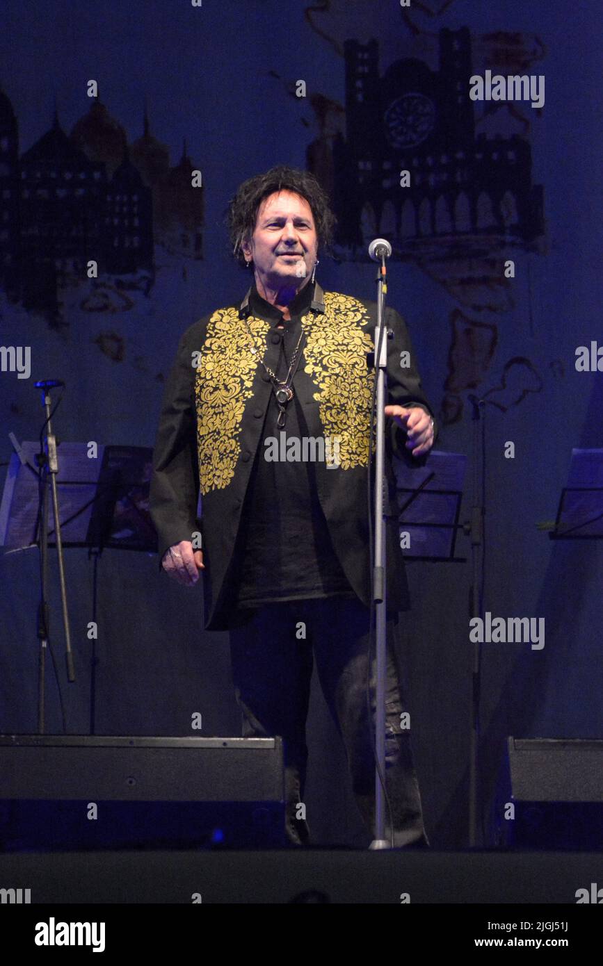 Italy. 10th July, 2022. Enzo Avitabile performing live at San Cipriano ...