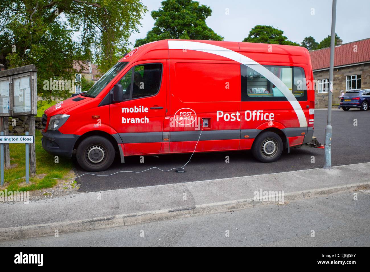Mobile Post Office providing services parked in a rural village in ...