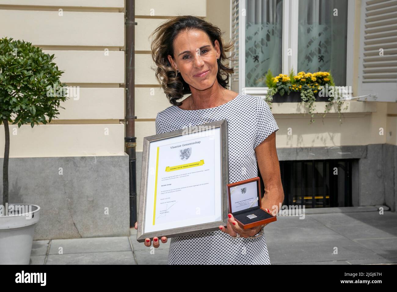 Brussels, Belgium. 11th July, 2022. Athlete Michele George pictured ...
