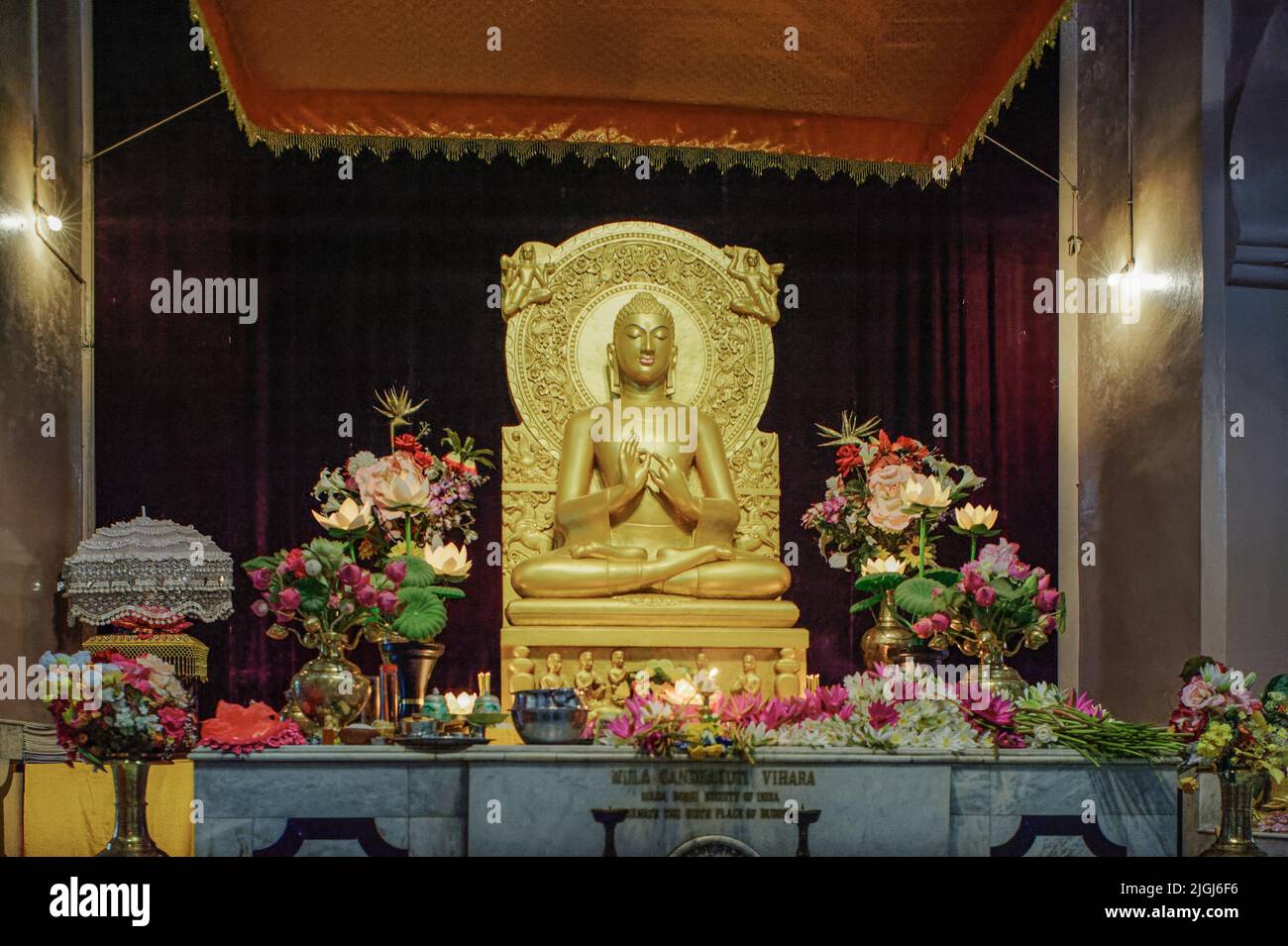 08 24 2008 Buddha Enlightenment Statue Mulagandha Kuti Vihara Monastery ...