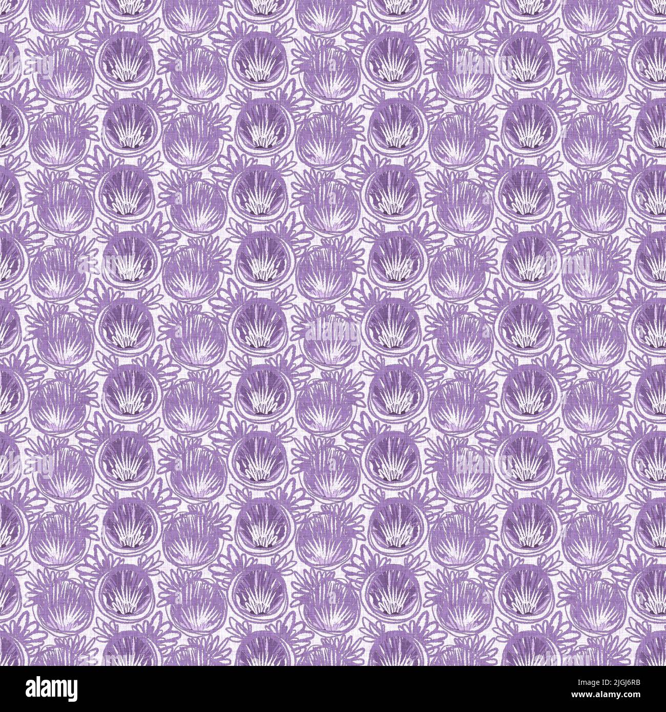 Gender neutral purple flower seamless raster background. Simple ...