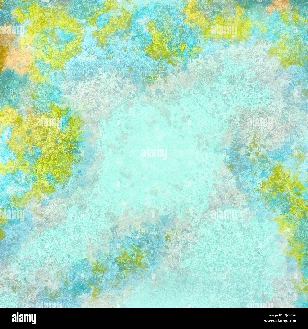 Digital painterly watercolor texture card in fractal style useful for ...