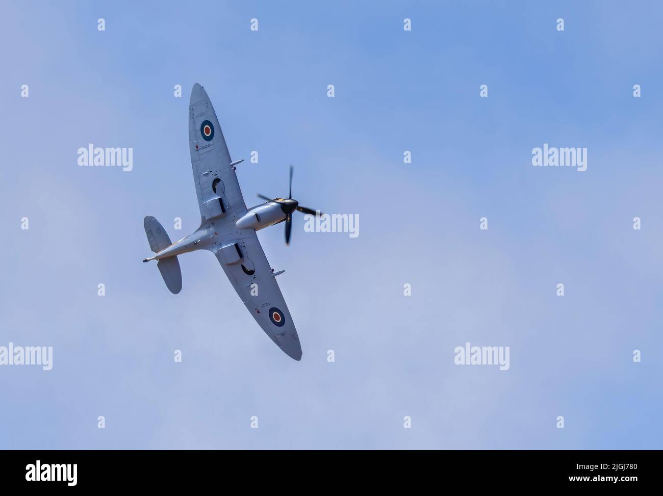 A Spitfire MKVB BM597 from the Battle of Britain Memorial Flight, at ...