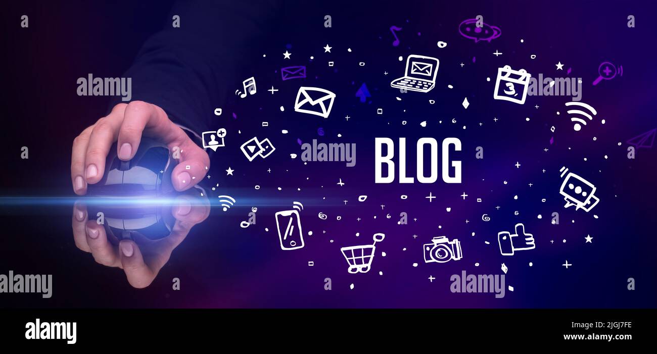 hand holding wireless peripheral concept Stock Photo - Alamy