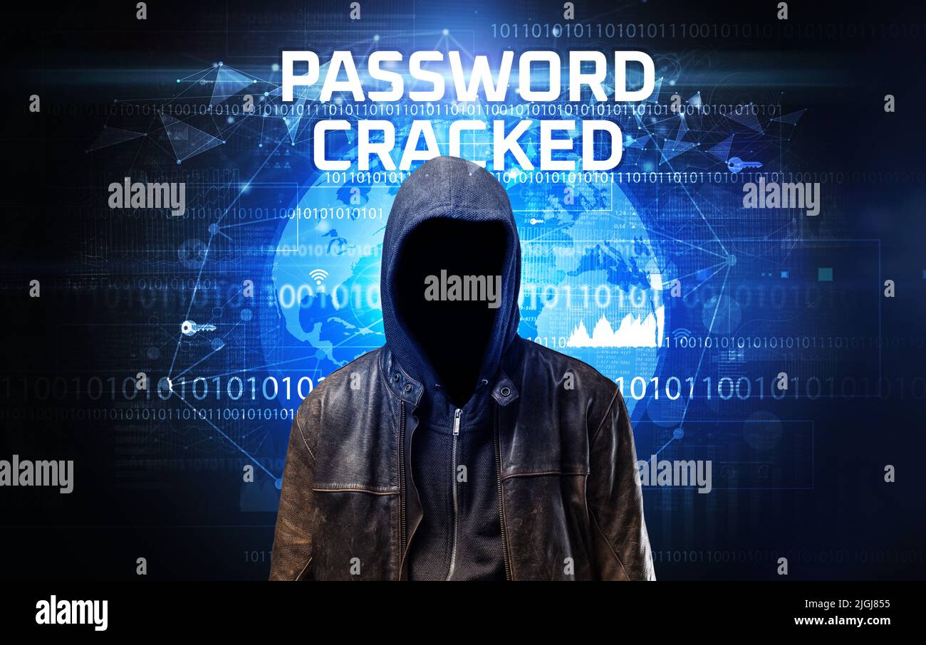 Faceless hacker at work, security concept Stock Photo - Alamy