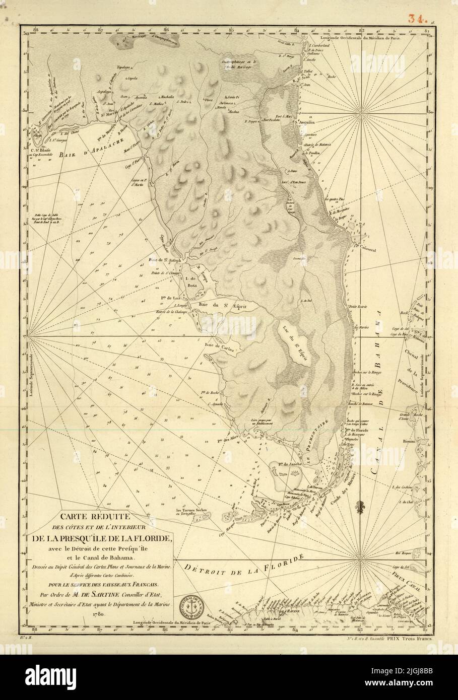 Nautical map 1700s hi-res stock photography and images - Alamy