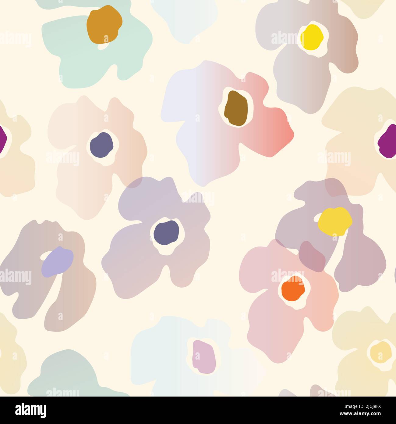 Seamless floral pattern with roses based on traditional folk art ...