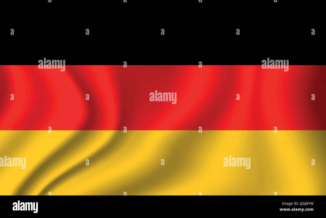 Flag of Germany. German national symbol in official colors. Template ...