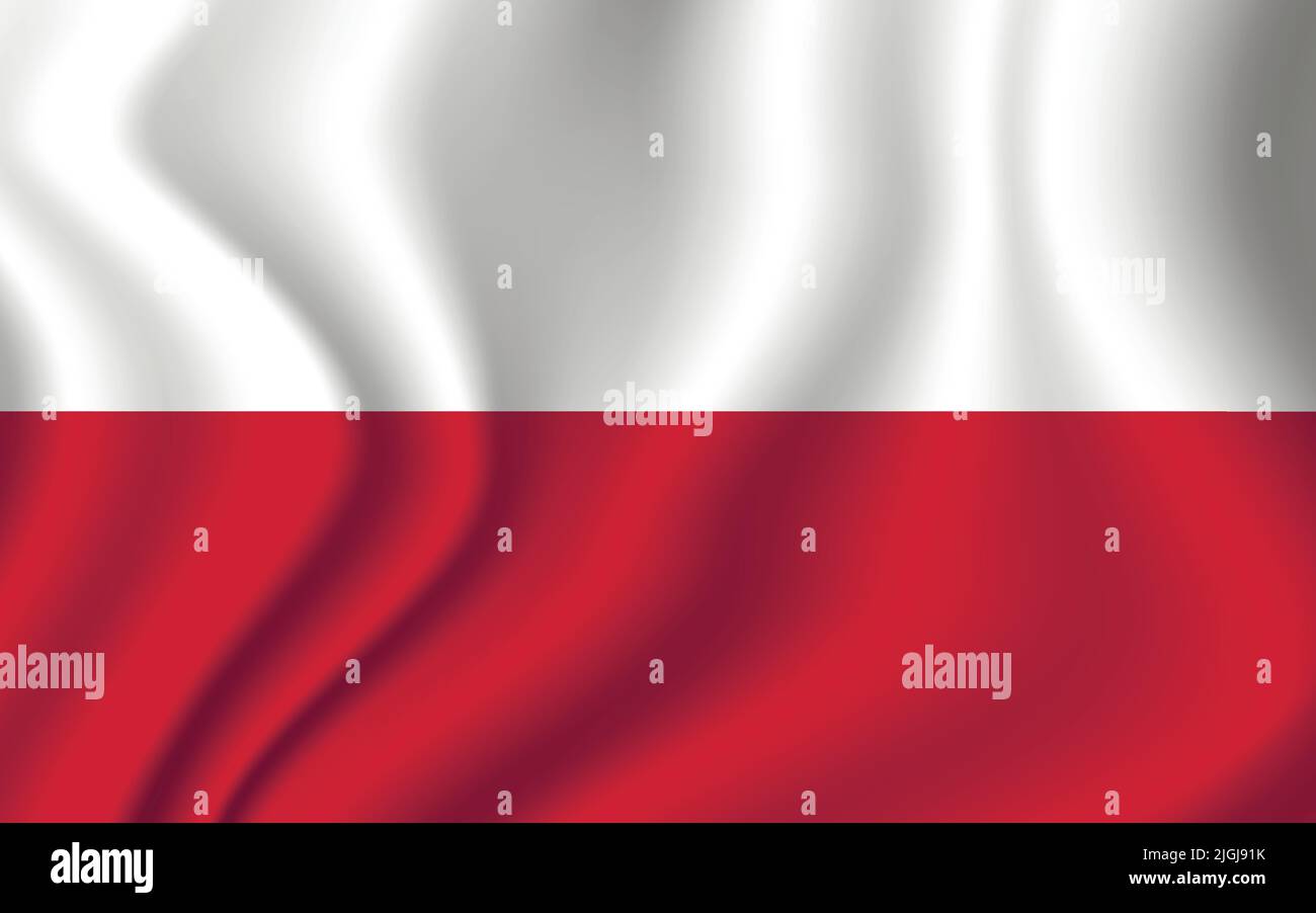 Flag of Poland. Polish national symbol in official colors. Template ...