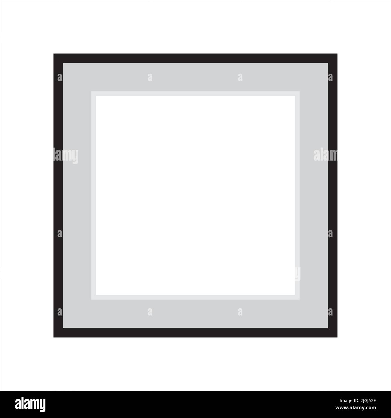 Blank square canvas mock Stock Vector Images - Alamy