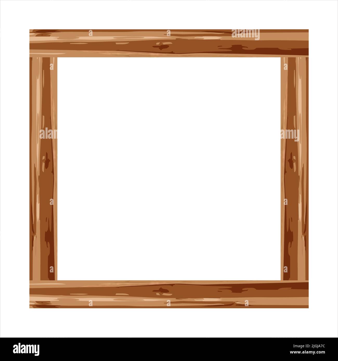 Minimalist square wooden frame. Vector Stock Vector Image & Art - Alamy