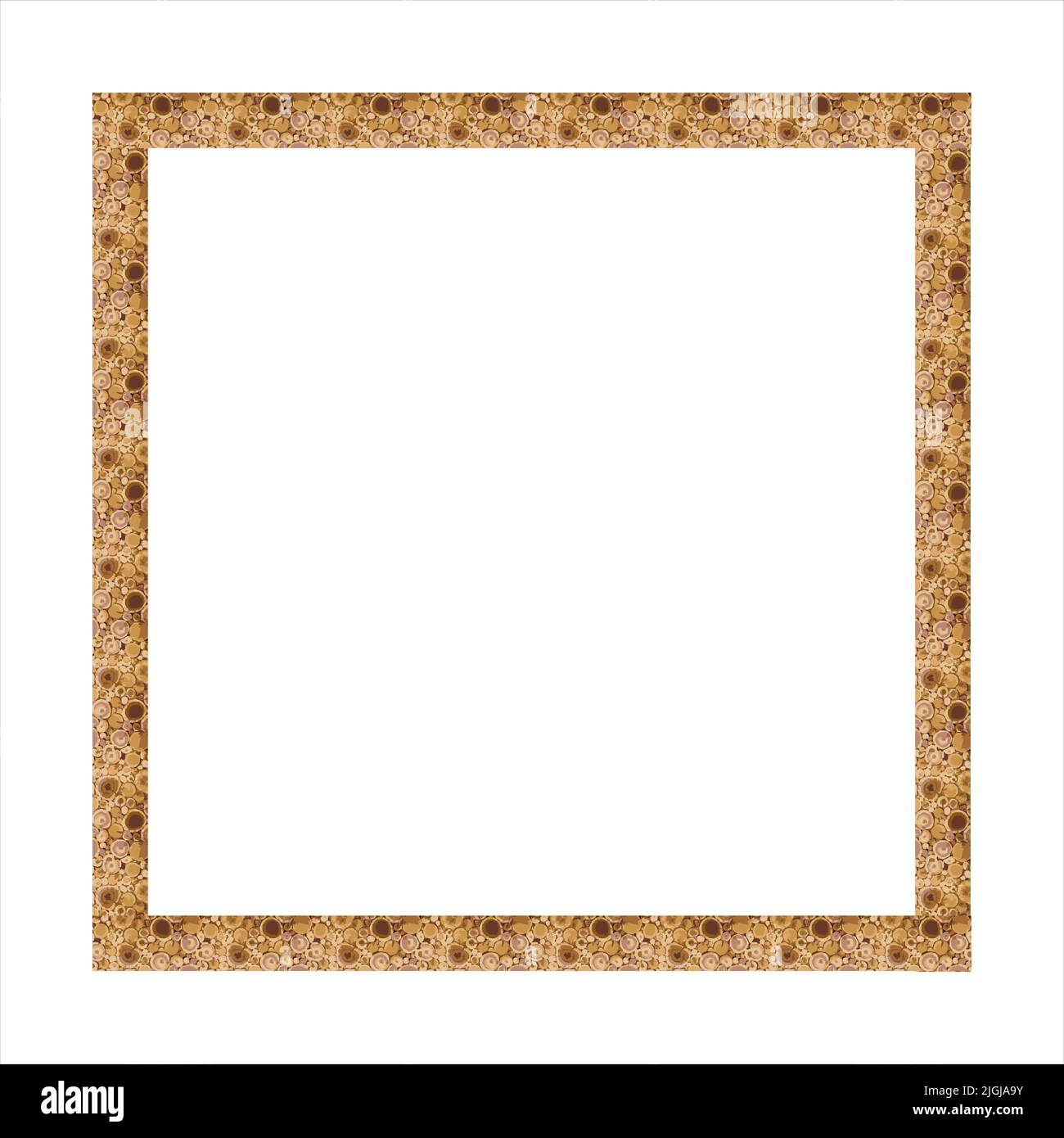 Minimalist square wooden frame. Vector Stock Vector Image & Art - Alamy