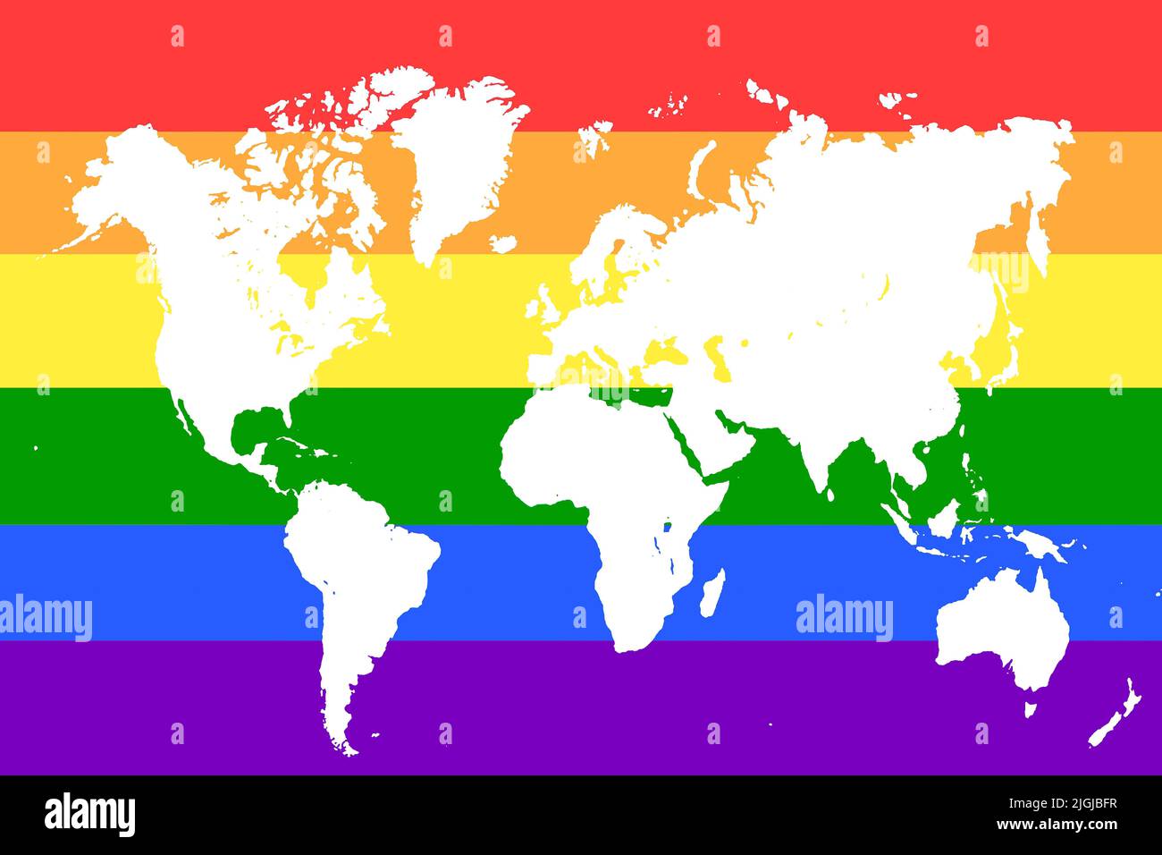 World Map with different Colours an Shape Bavaria Germany Stock Photo ...