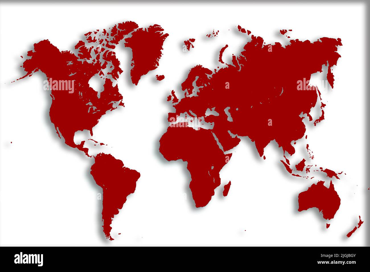 World Map with different Colours an Shape Bavaria Germany Stock Photo ...