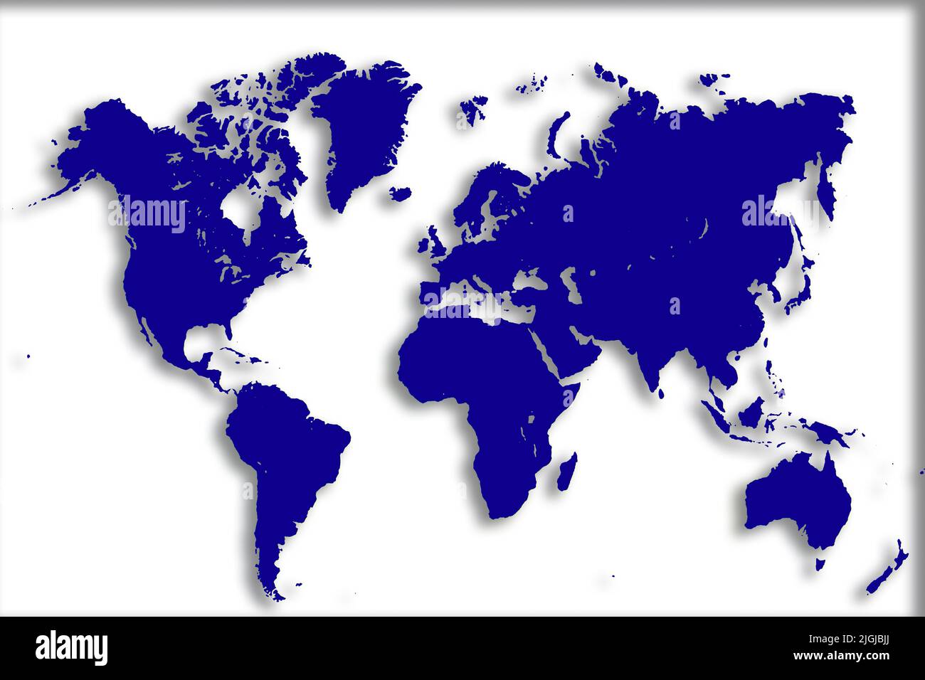 World Map with different Colours an Shape Bavaria Germany Stock Photo ...