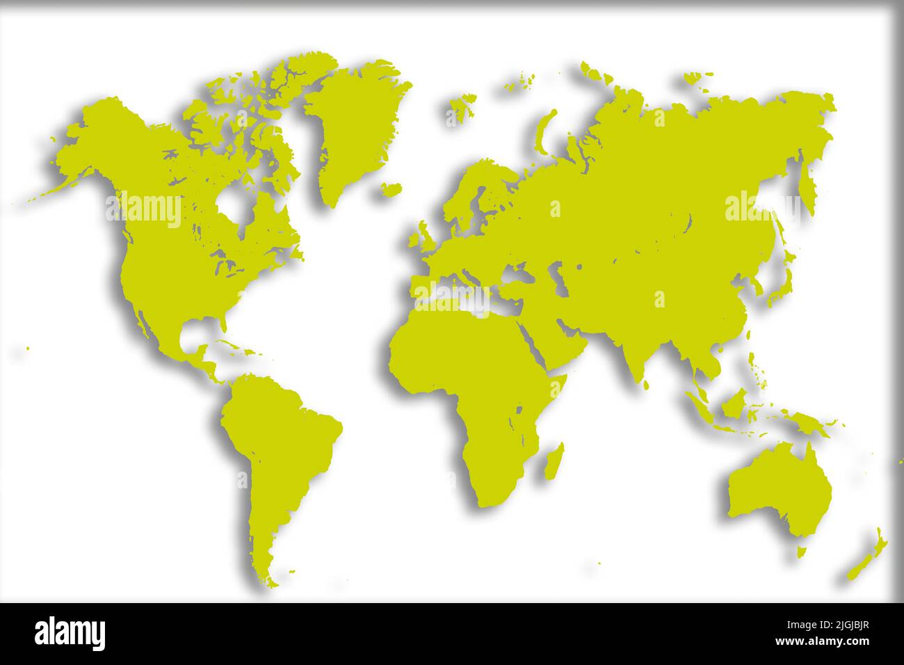 World Map with different Colours an Shape Bavaria Germany Stock Photo ...