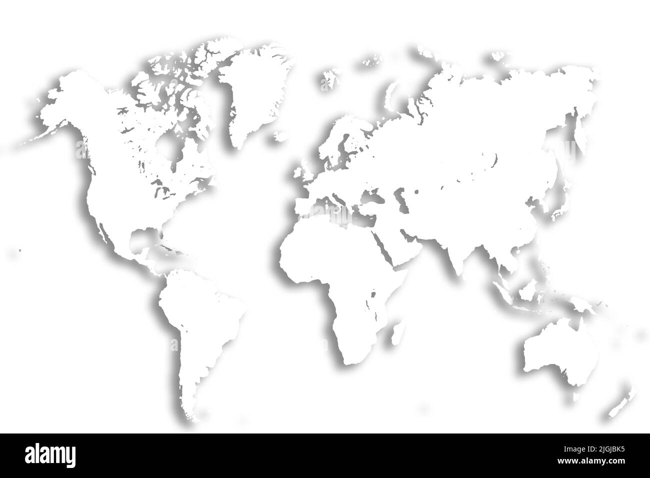World Map with different Colours an Shape Bavaria Germany Stock Photo ...