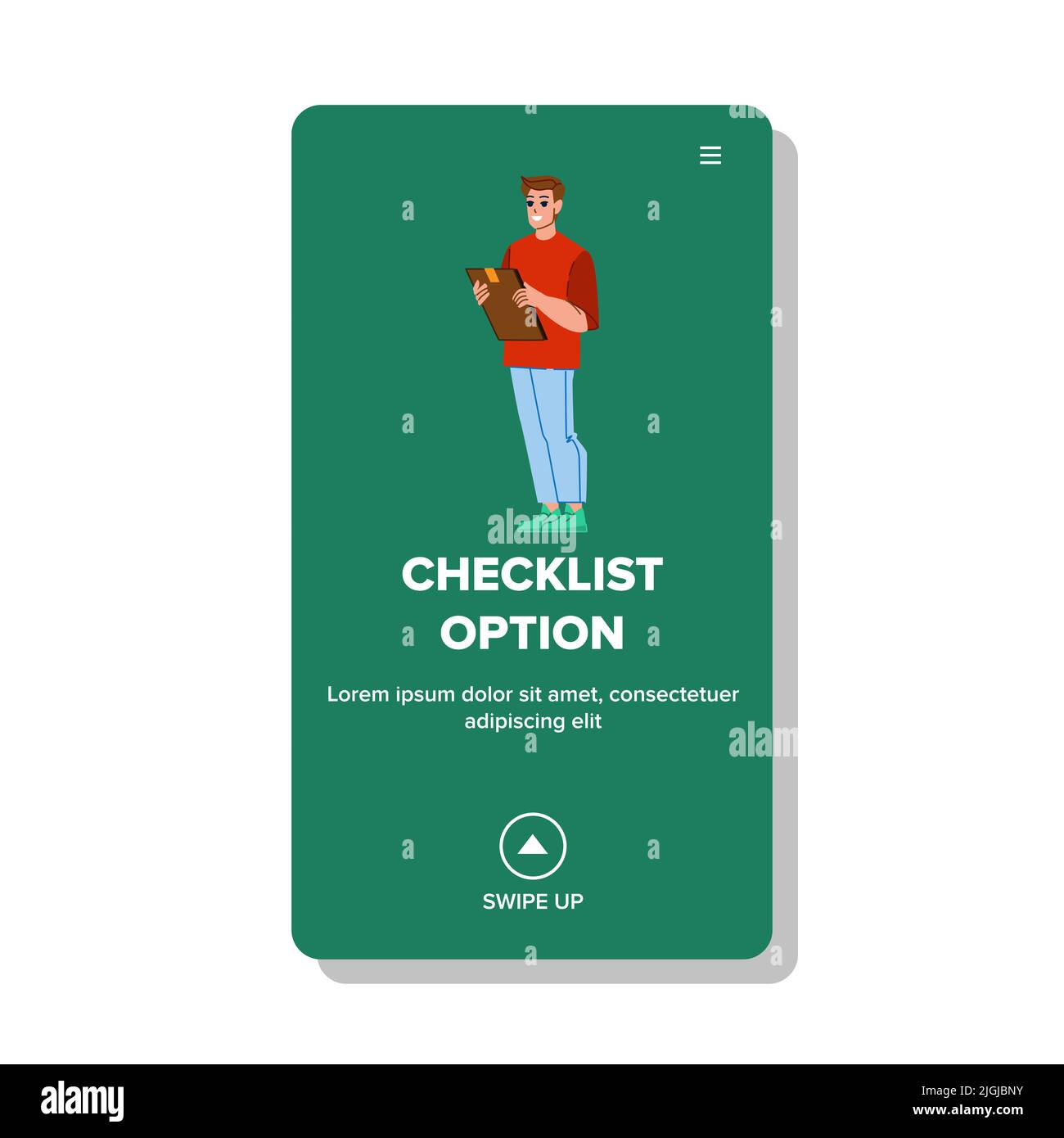 checklist option vector Stock Vector Image & Art - Alamy