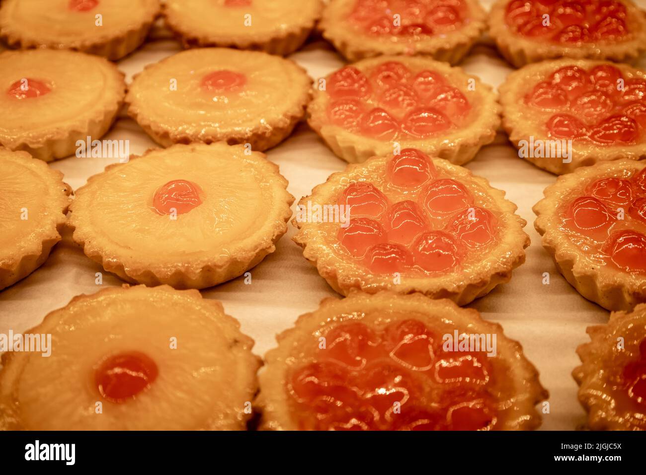 Homemade pastry. Flour-based food. Delicious sweet dessert in the shape ...