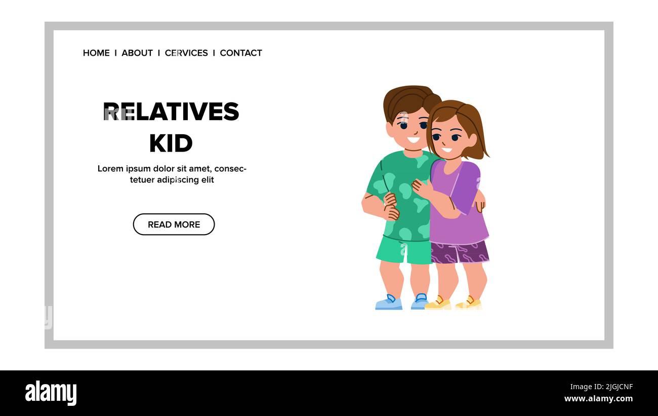 Relatives kid vector Stock Vector Images - Alamy