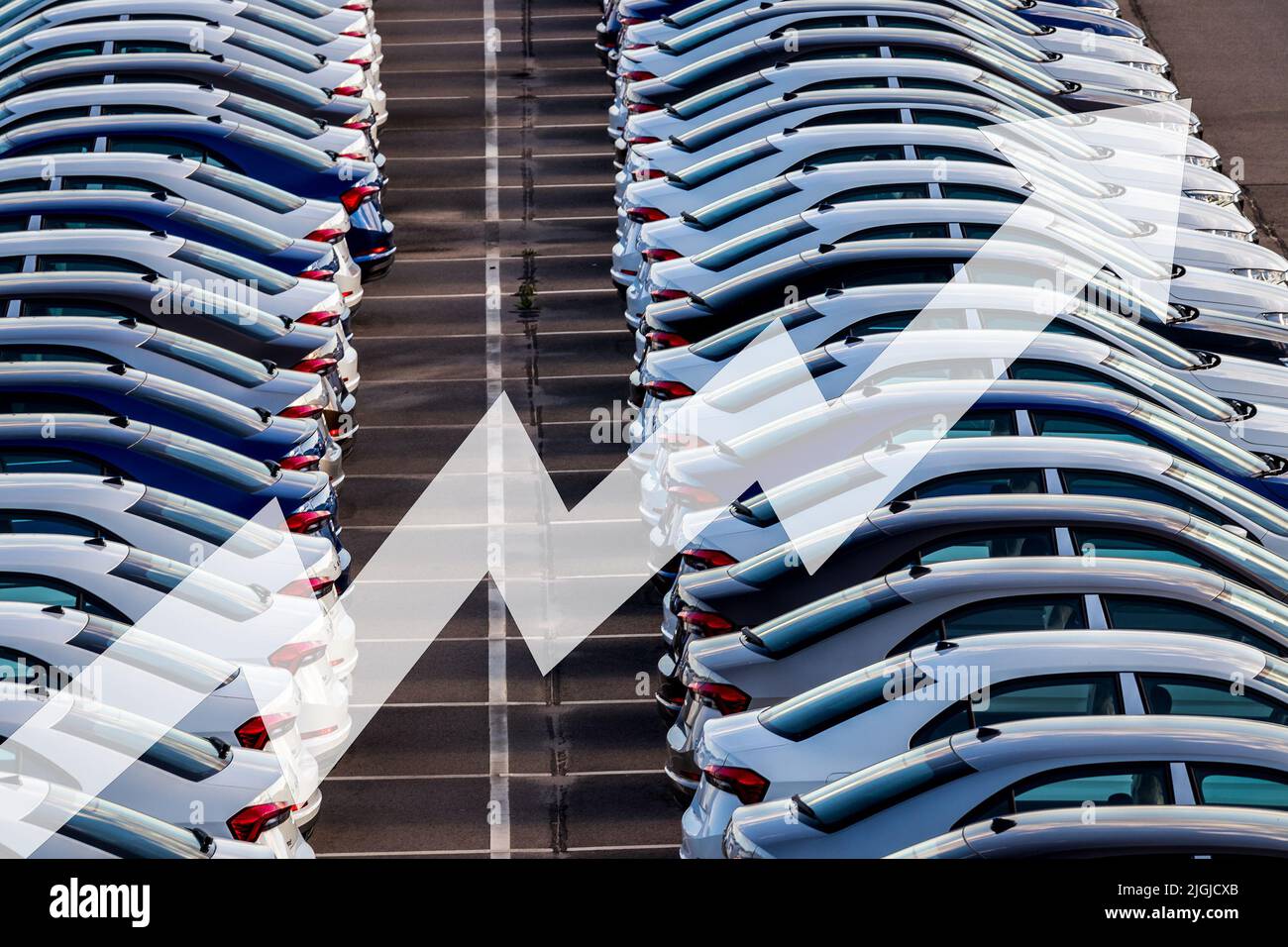 The concept of growth in the production of cars or prices for them ...