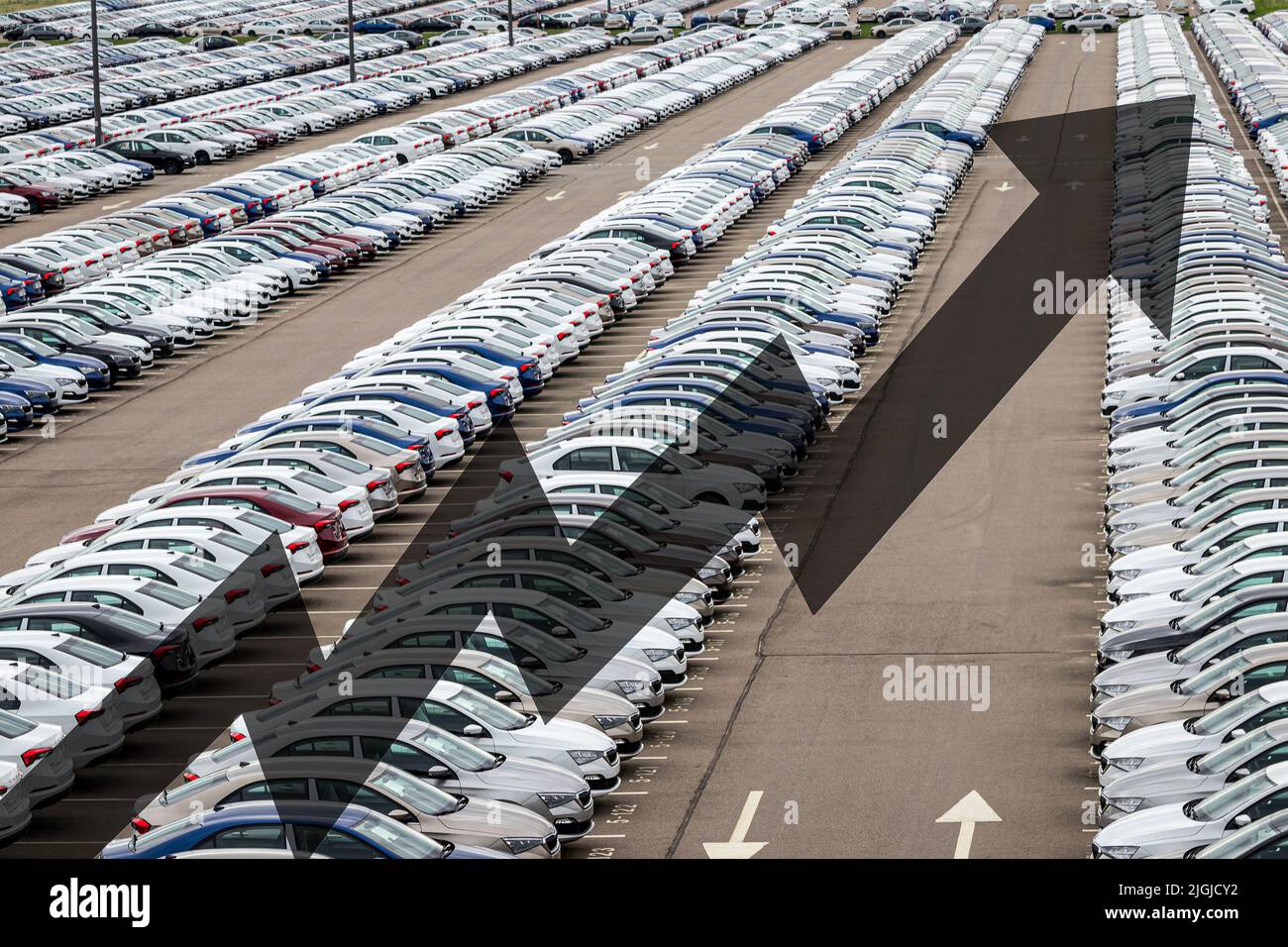 The concept of growth in the production of cars or prices for them ...