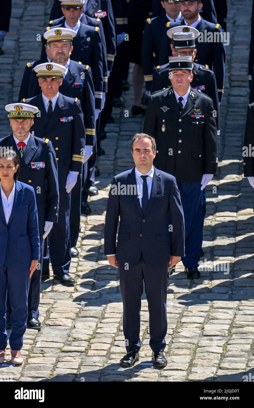 Paris, France. 11th July, 2022. Minister of Armed Forces Sebastien ...