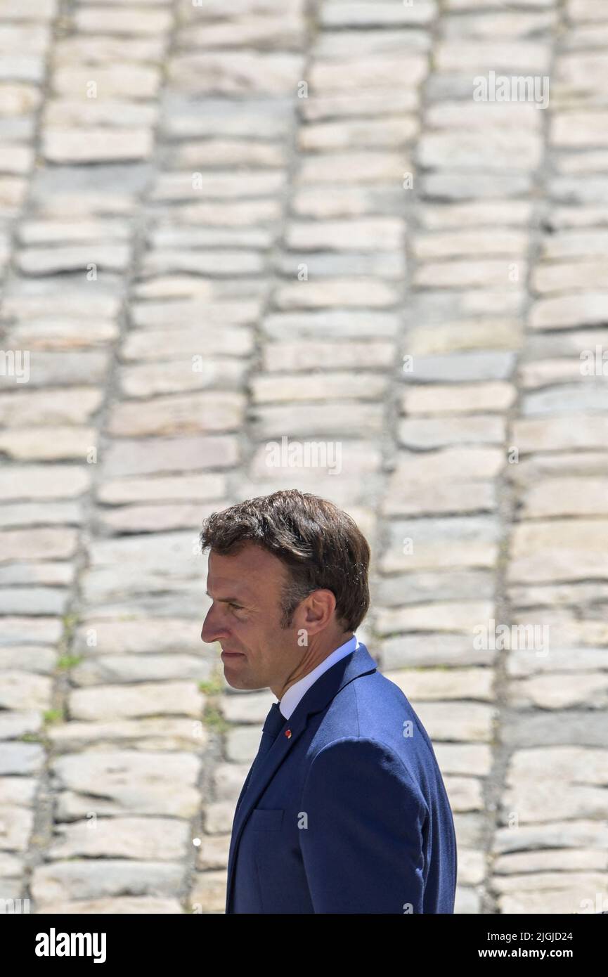 Paris, France. 11th July, 2022. French President Emmanuel Macron ...
