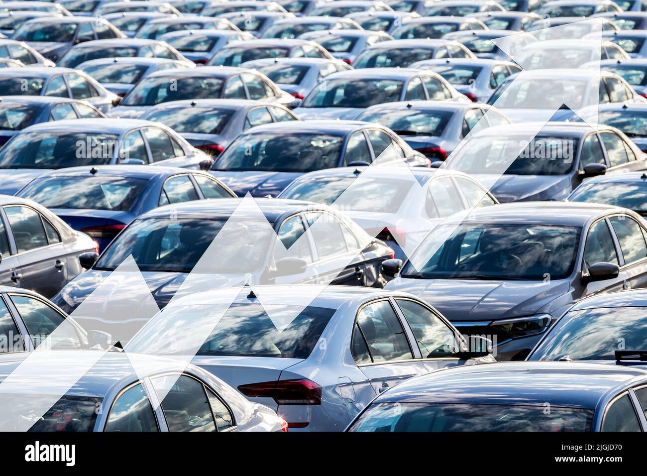 The concept of growth in the production of cars or prices for them ...
