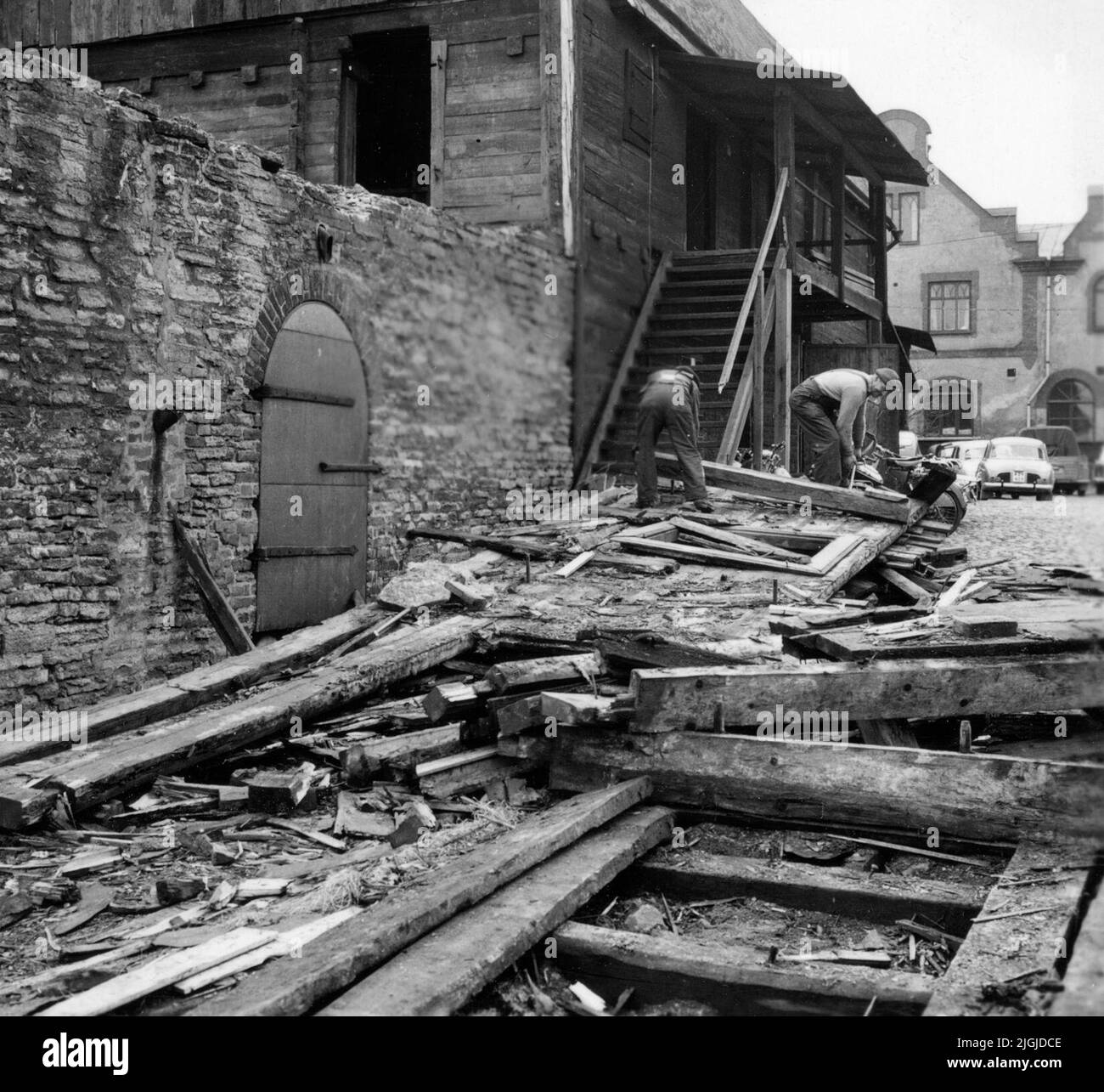 Demolition of neighborhood Black and White Stock Photos & Images - Alamy