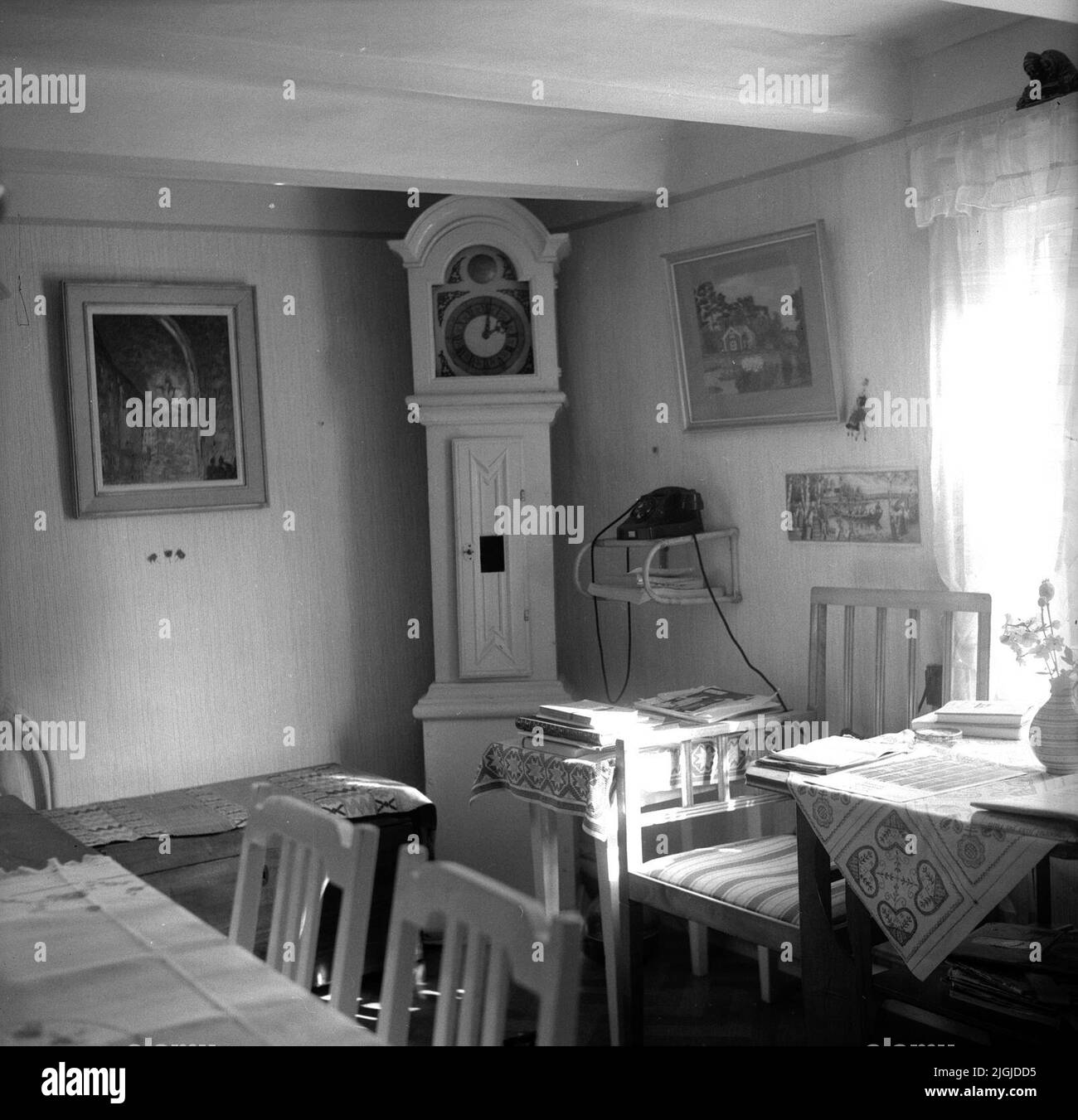 Interior in Mrs. Hilda Alfréd's residential building in Tromtösunda ...