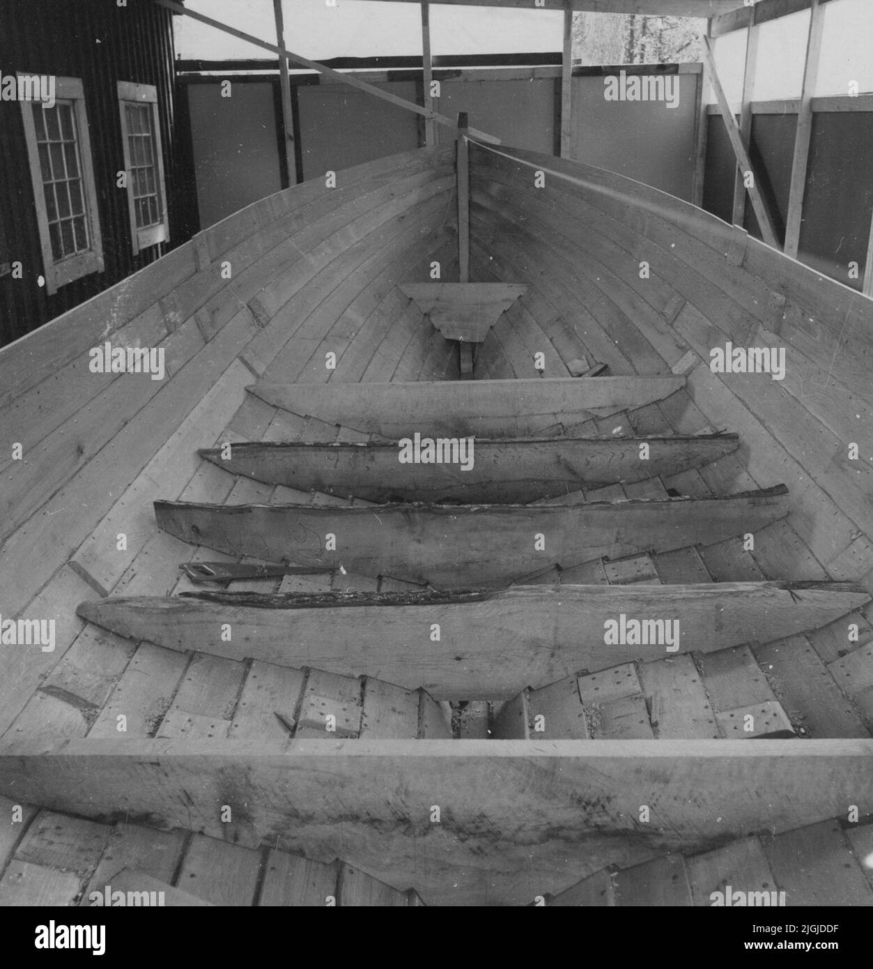 Båtbyggeri Rounding aft from Palmqvist's boatbuilding in Ronnebyhamn ...