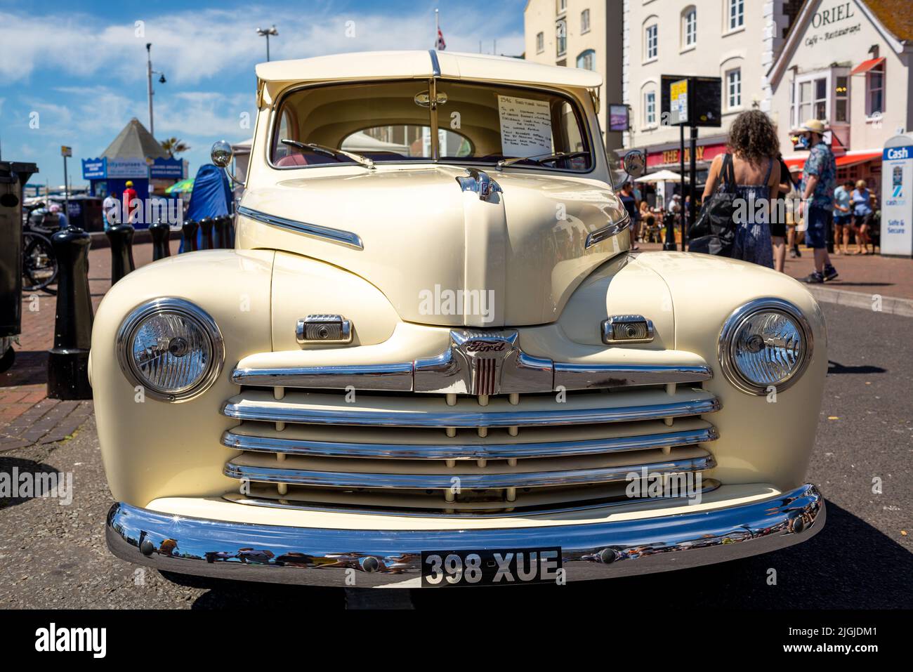 1940's Ford Tudor Sedan at a classic car exhibition, Dorset, UK Stock ...