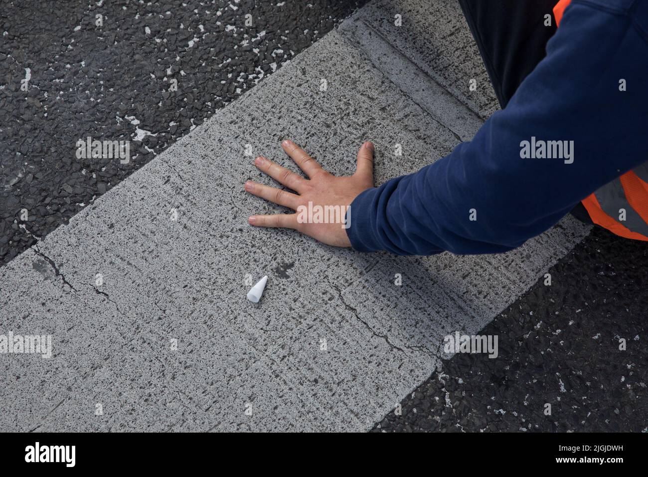 Climate activists from the Letzte Generation, Last Generation, movement ...