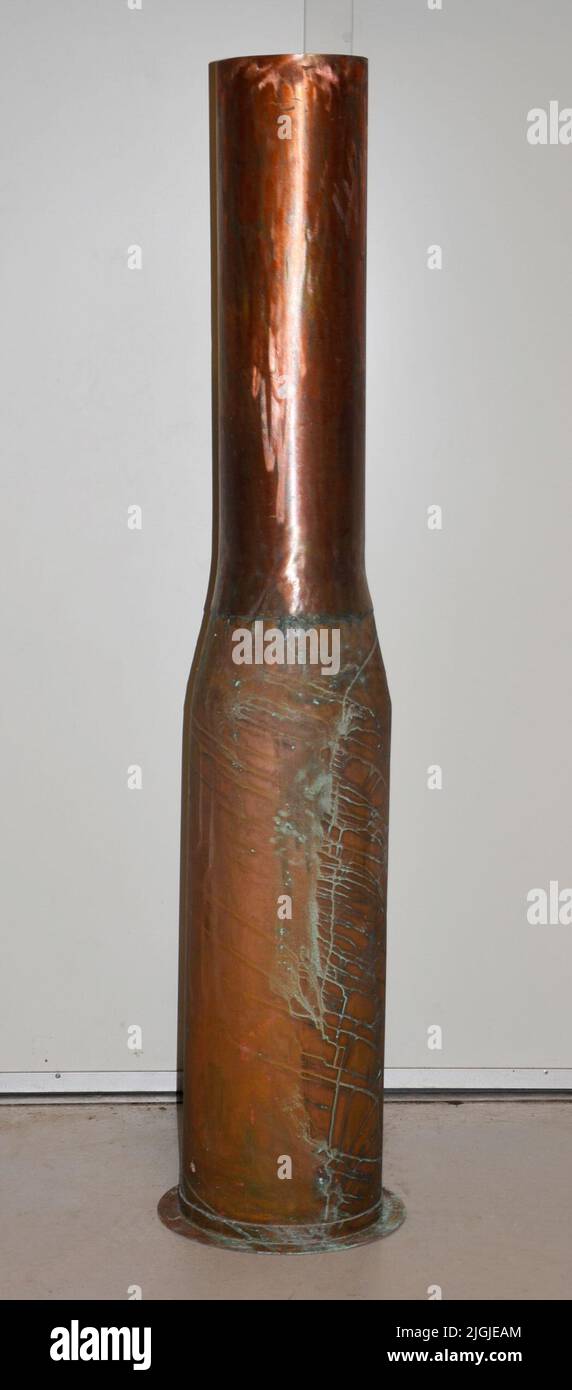 Rör Inlet pipes of copper, to paper machine at Nättraby mill. Handmade ...