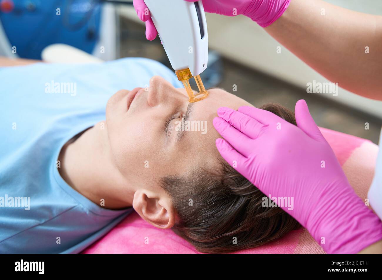 Laser man face hi-res stock photography and images - Alamy