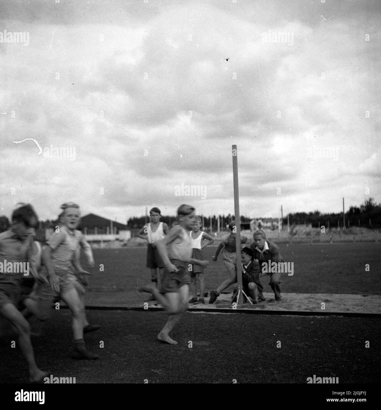 School children compete in sports, Kallinge Stock Photo - Alamy