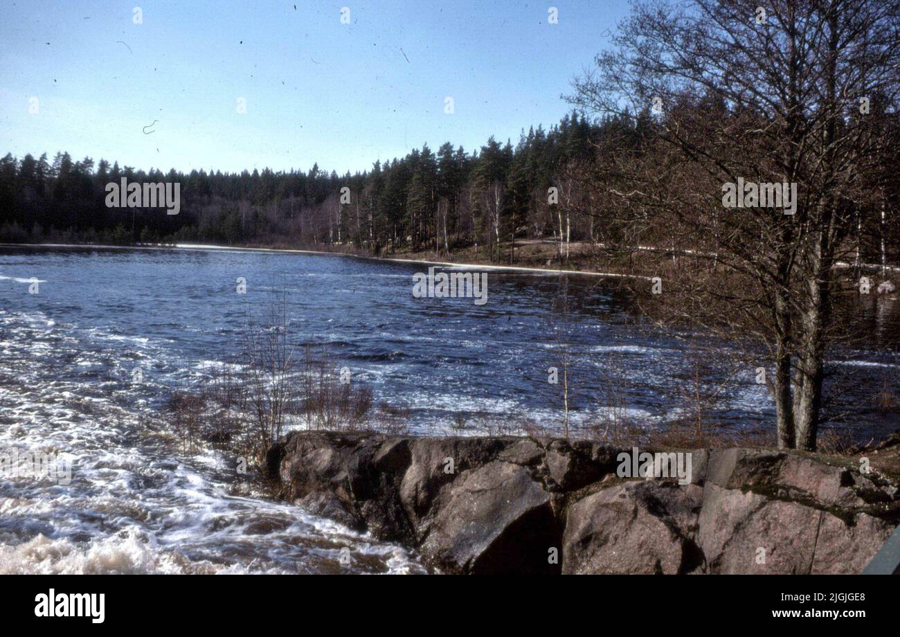 Landskap Ronnebyån goes through the deer cavity, Backaryd parish Stock ...