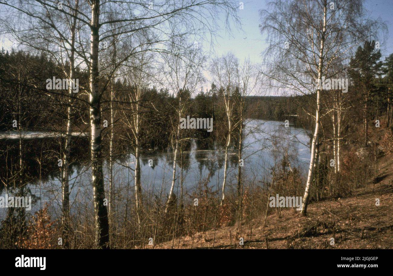 Landskap Ronnebyån against Backaryd Stock Photo - Alamy