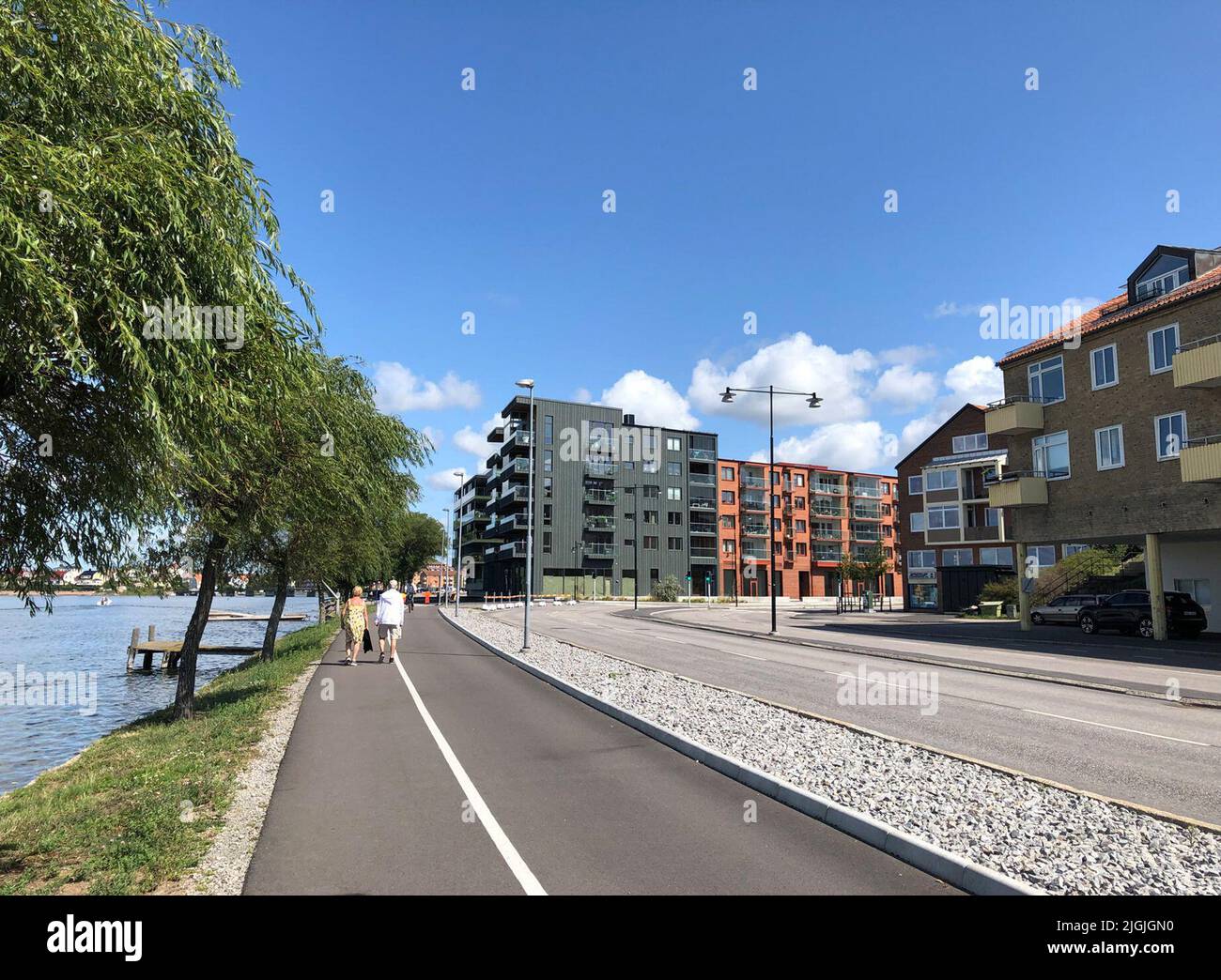 Mayor to the north towards newly built residential buildings on ...