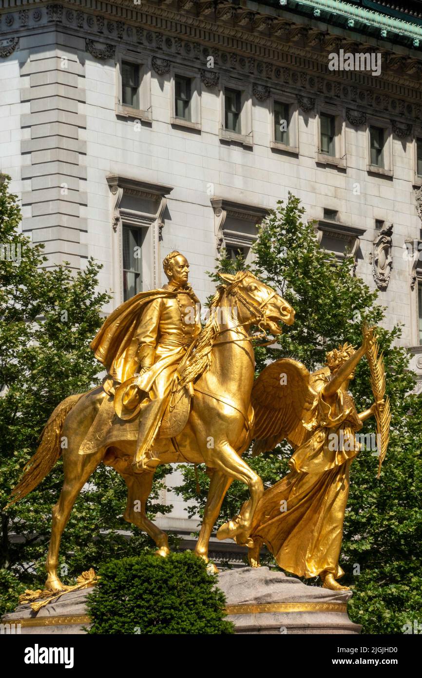 The General Sherman Statue at Grand Army Plaza is a famous landmark in ...