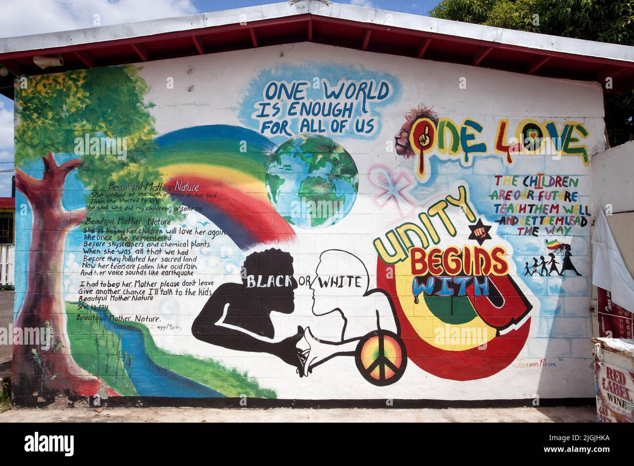 Jamaica, Kingston.Tuff Gong studios was started by Bob Marley and is ...