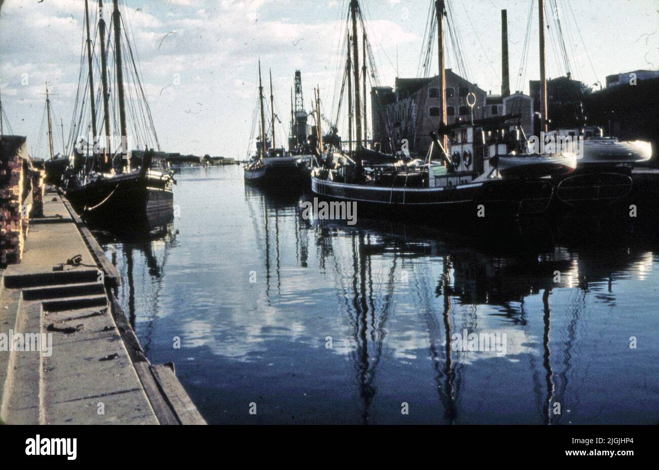 Hamn Vessels in the port of Karlshamn Stock Photo - Alamy