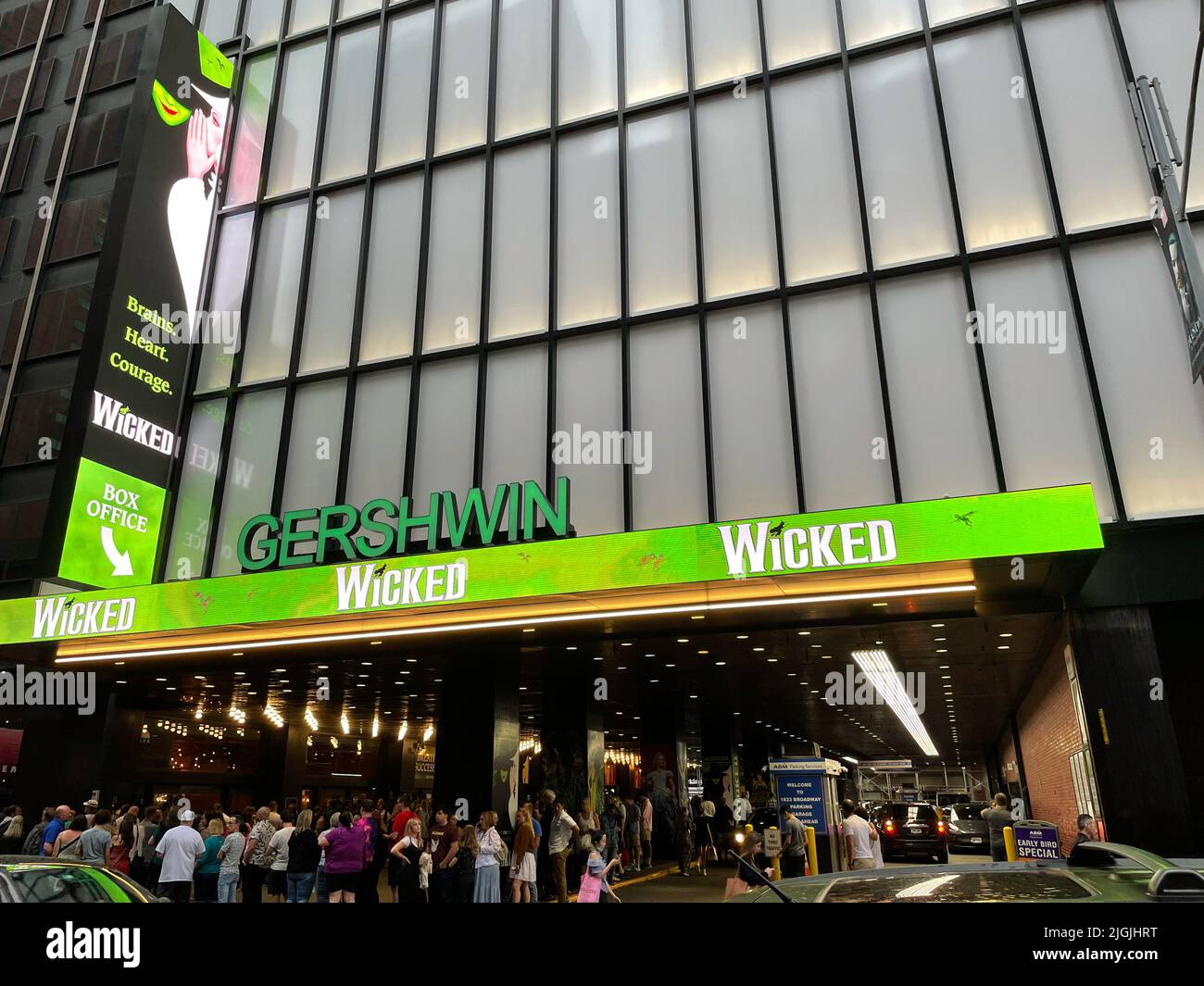 Wicked The Musical At The Gershwin Theatre NYC USA 2022 Stock Wicked The Musical At The Gershwin Theatre NYC USA 2022 Stock