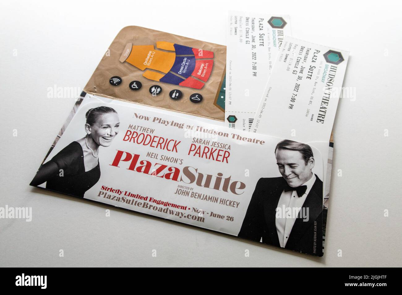 Tickets to the Broadway show "Plaza Suite" at the Hudson Theatre in ...