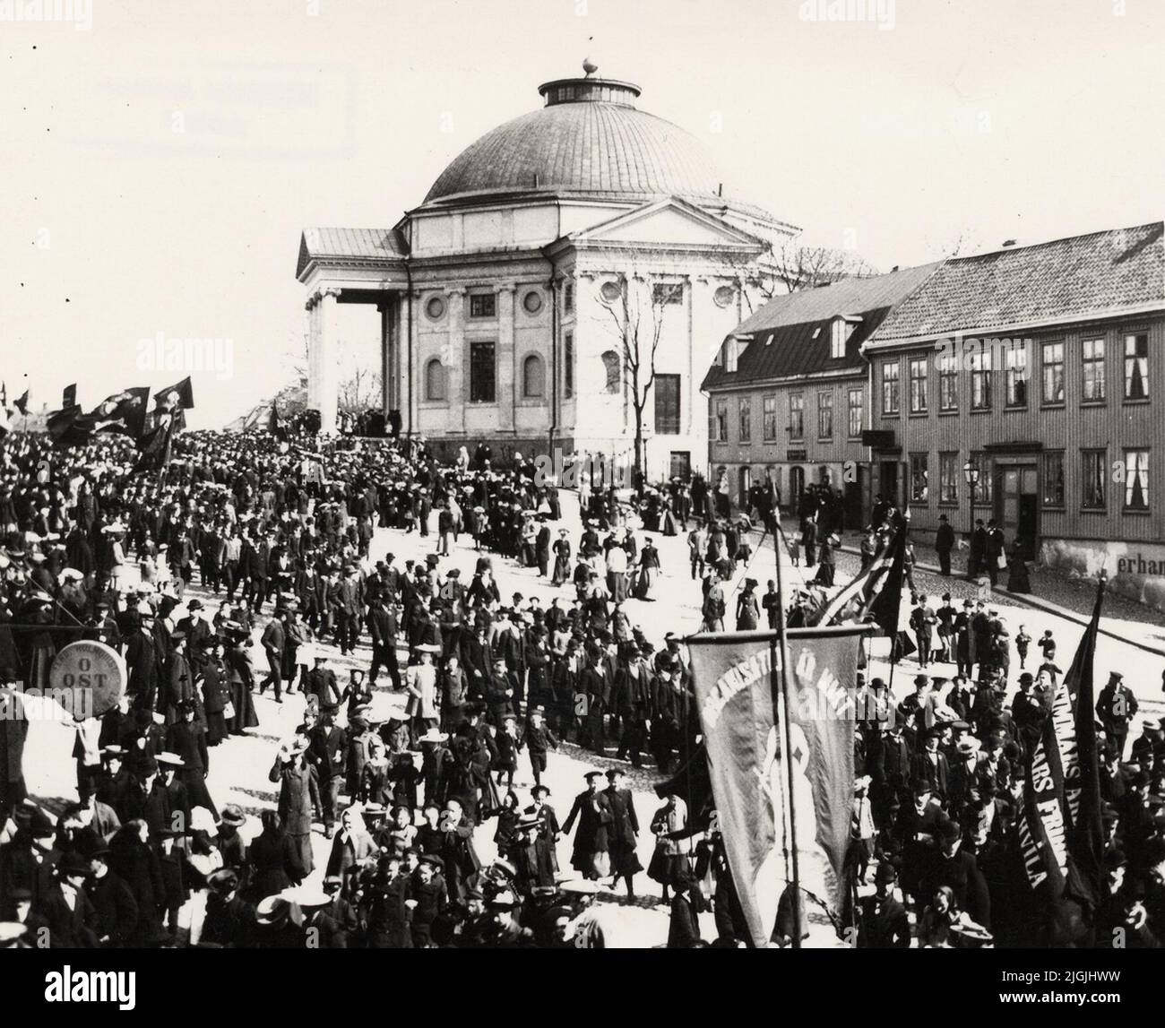 Demonstration Demonstration trains in the early 1900s Stock Photo - Alamy